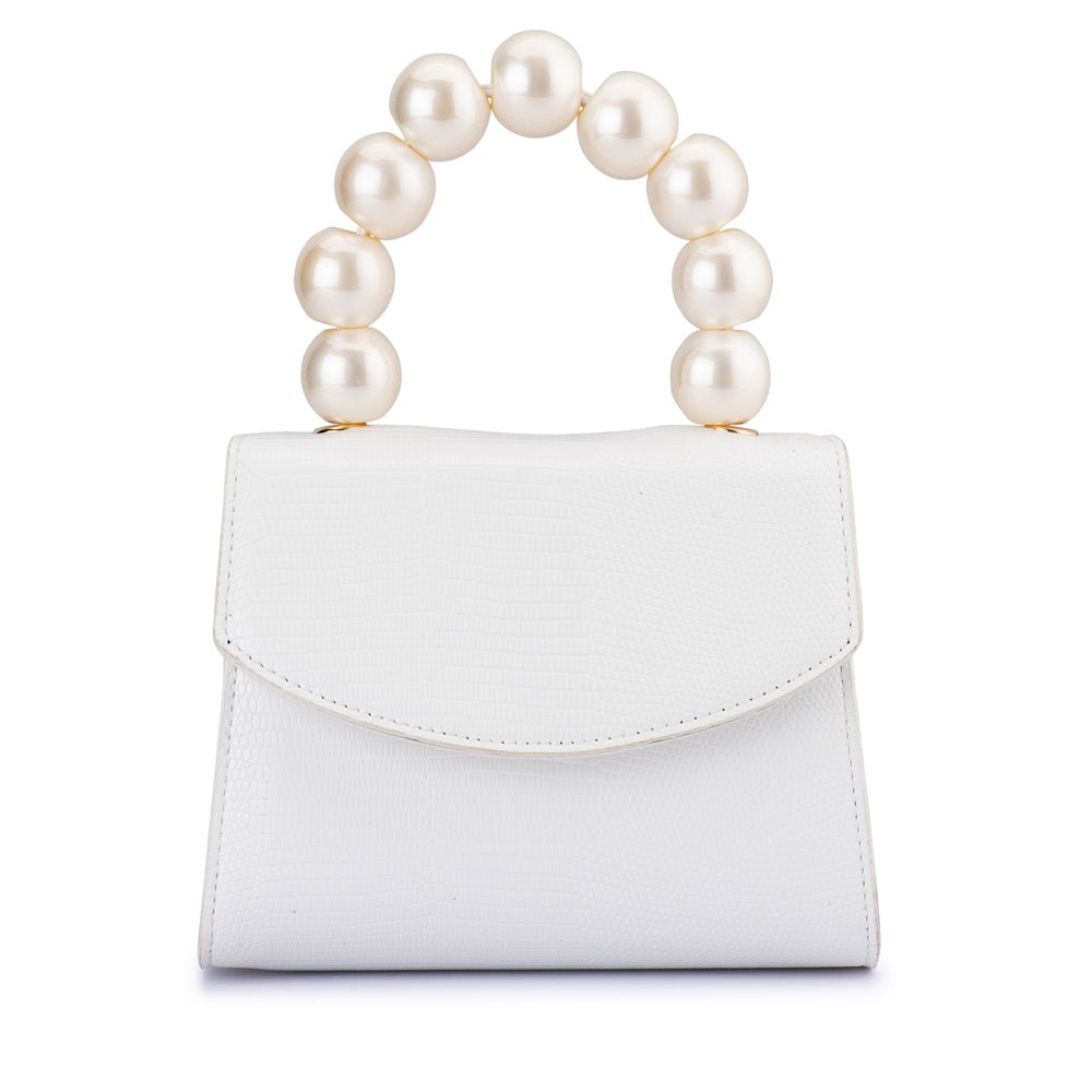 Shop Ivory Clutch Bags Wedding - PETA Pearl Handle Bag – Olga Berg